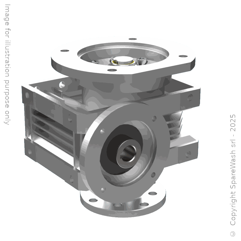 WORM GEARBOX CHIARAVALLI CH 06 I:12 P80B14 CUSTOM MADE SHAFT | Sparewash