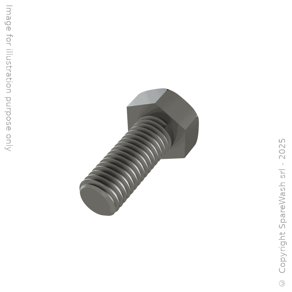 HEXAGON SCREW M12X30 STAINLESS STEEL | Sparewash