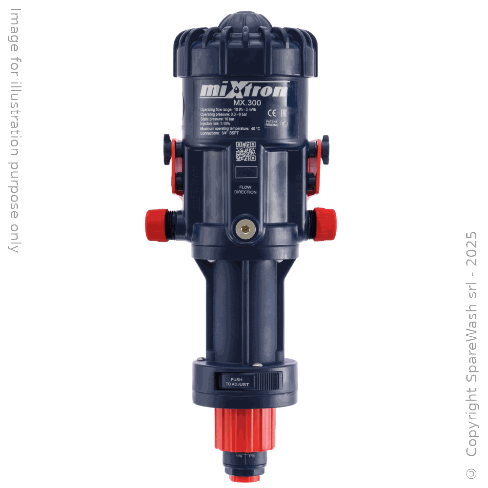 WATER POWERED DOSING PUMP MAX 3000L/H 1-10% EPDM | Sparewash